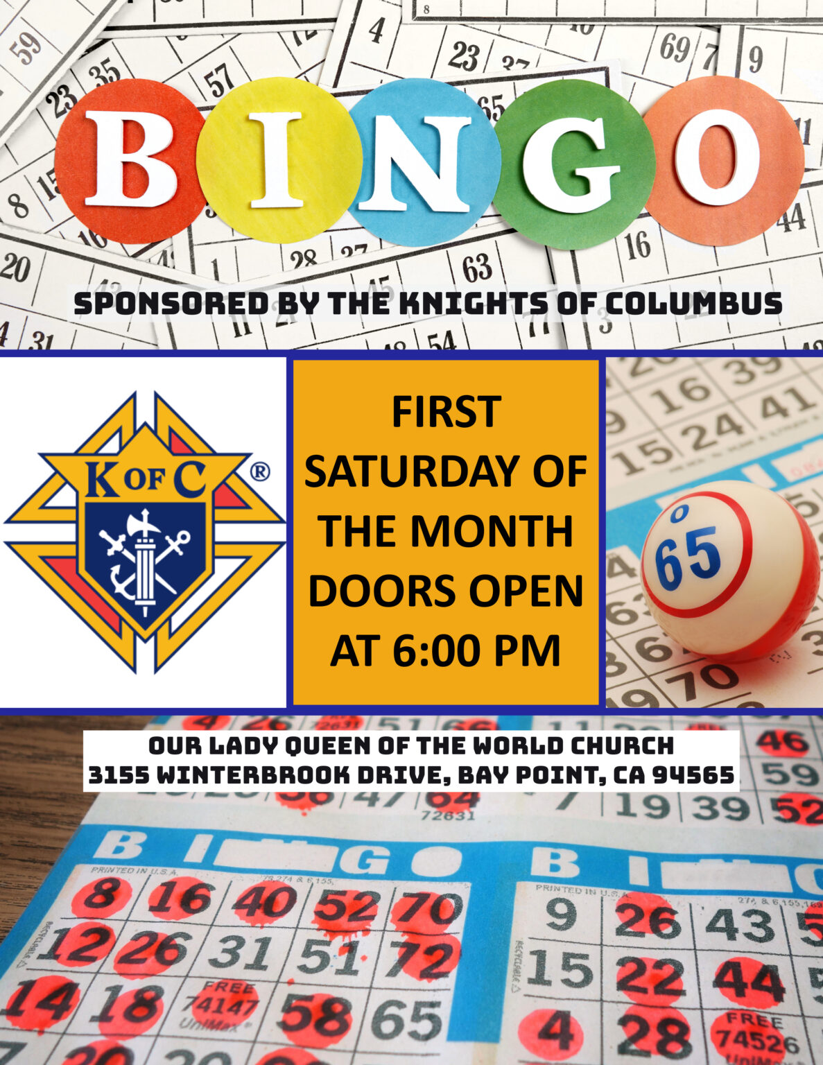 Bingo Night Sponsored by the Knights of Columbus – Our Lady Queen of ...